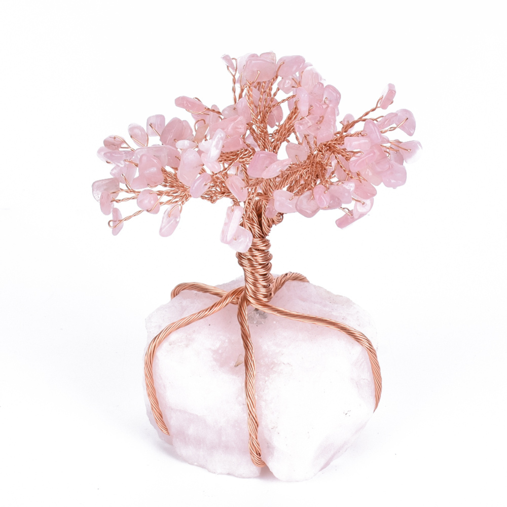 Beebeecraft 1pc Natural Rose Quartz Chips and Rose Quartz Pedestal ...