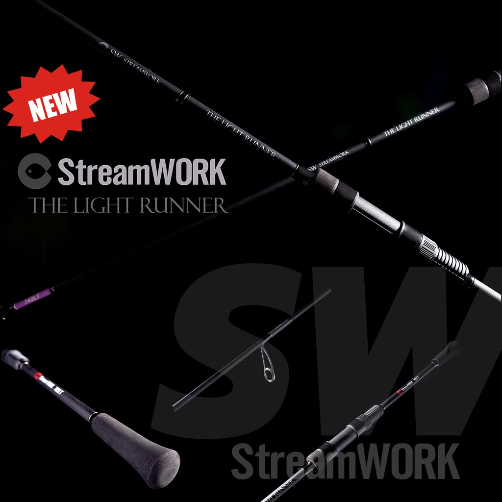 คันเบ็ด StreamWORK The Light Runner 2 ท่อน 742 792 Spinning งานหมึก Aji ...