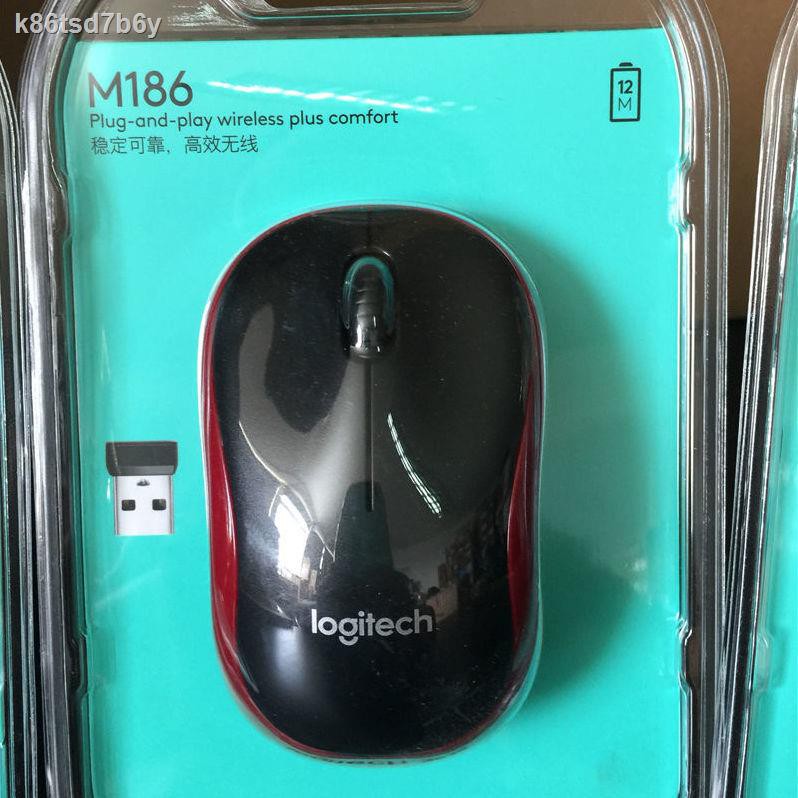 เรือธงอย่างเป็นทางการ Logitech M186 เมาส์ไร้สายสก์ท็อปคอมพิวเตอร์โน๊ต ...