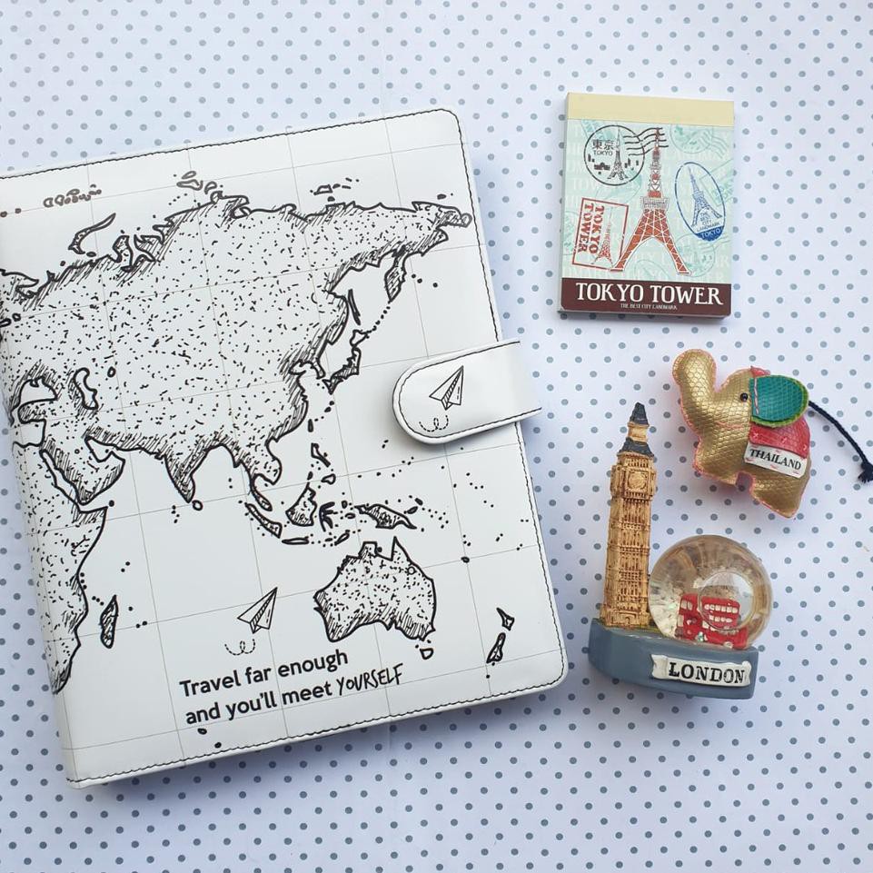 The Best. Binder Printing World Map A5 B5 20 26 อุปกรณ์เครื่องเขียนแหวน ...