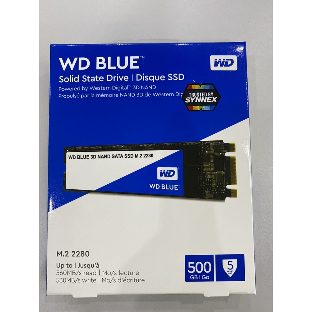 ☋♨ 500 GB SSD (เอสเอสดี) WD BLUE 3D NAND SATA M.2 2280 (WDS500G2B0B) มี ...