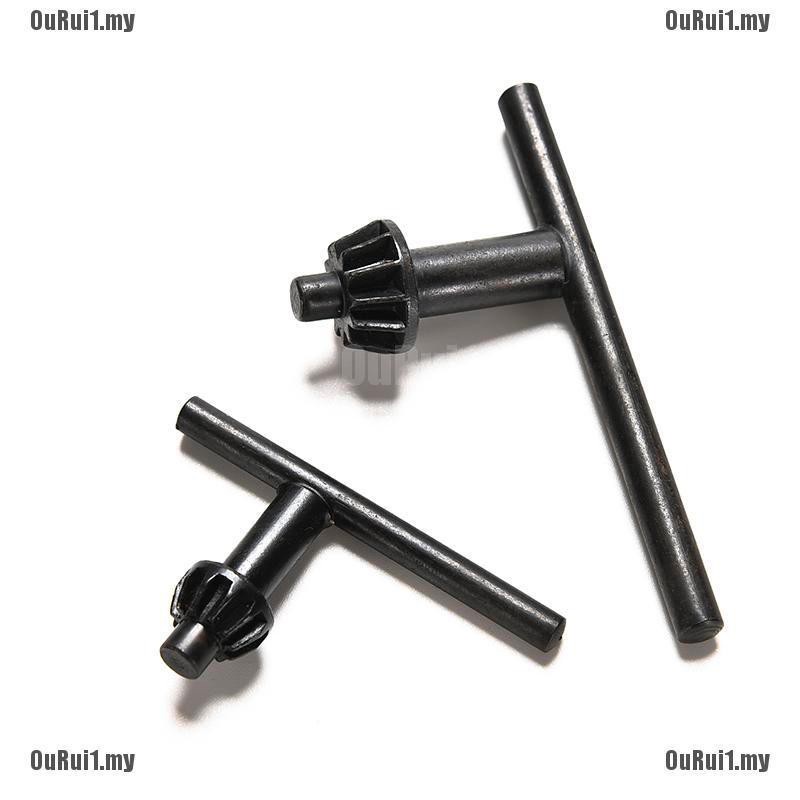SC 2PCS Drill Chuck Keys 10mm 3/8" and 13mm 1/2" Black Replacement ...