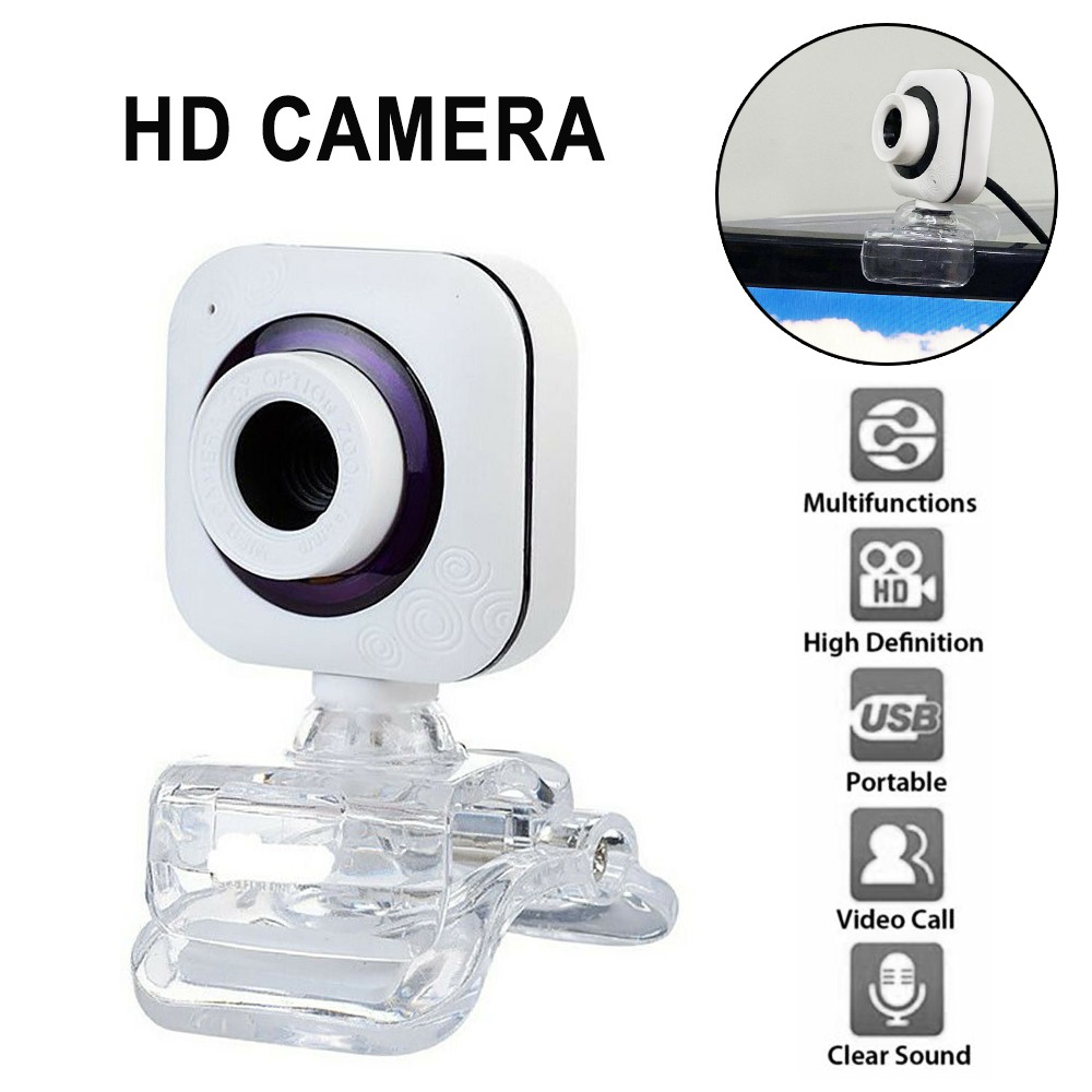 Ready Stock50.0 Mega Pixel 2.0 USB HD Camera Webcam Clip Web Cam With ...