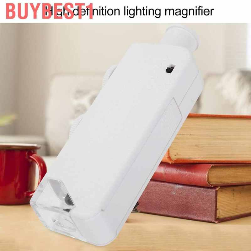Buybest1 160‑200X Adjustable Zoom Magnifier with LED Light Mini ...