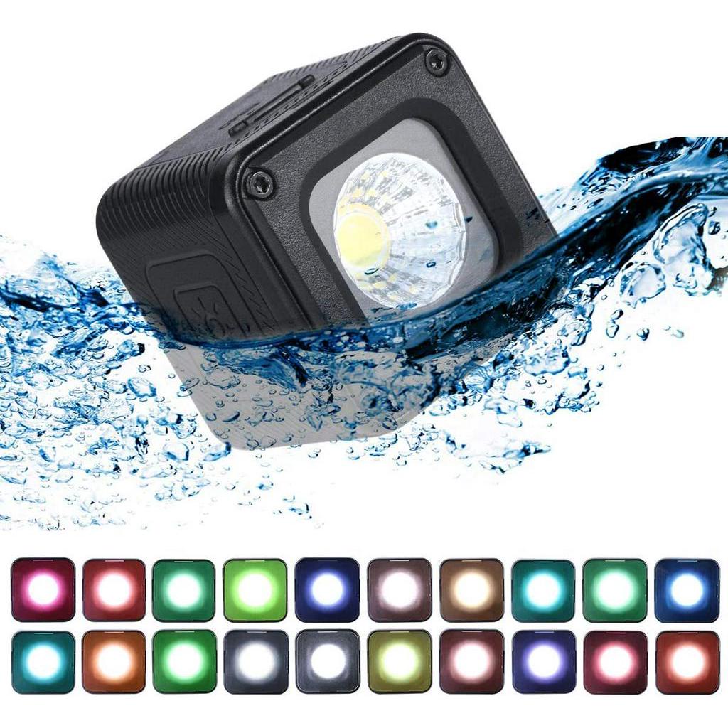 ULANZI L1 Pro Mini LED Light Waterproof LED Lighting with 20 Color Gels ...