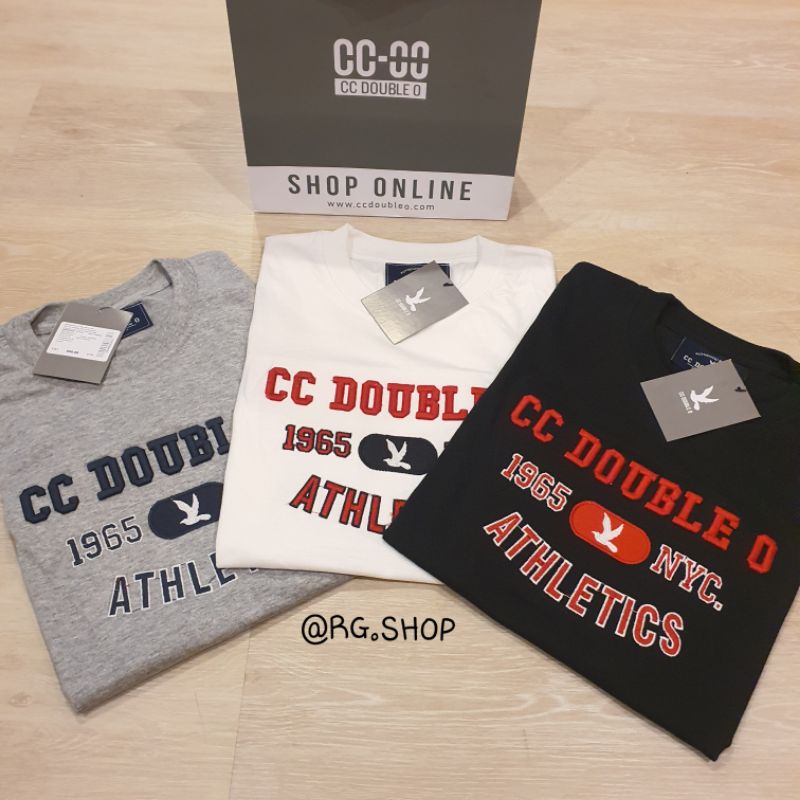 ขายดี CC Double O เสื้อยืด ซีซีดับเบิ้ลโอ งานปัก Cotton100 พร้อมส่ง (CC ...