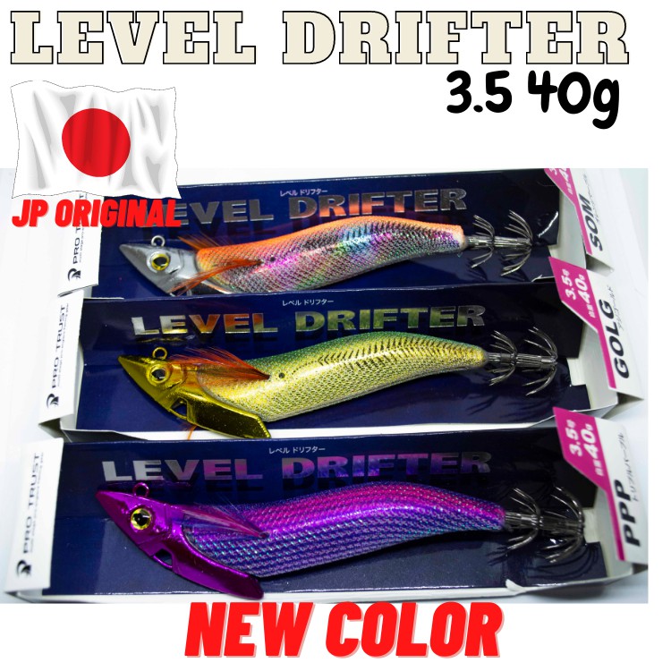 โยกุ้งตกหมึก PRO TRUST LEVEL DRIFTER 3.5 40g ทิปรัน Tip Run Eging ตกหมึกน้ำลึก โยตกหมึก | Shopee ...