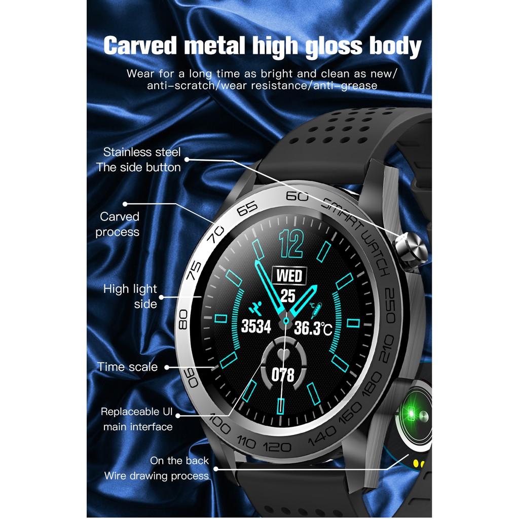 GPS track 2021 smart watch Temperature multiple sport mode Intelligent ...