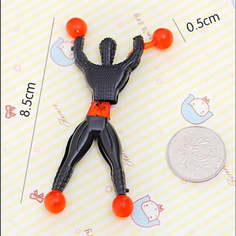 ของเล่นเด็กปีนกำแพง Spiderman Sticky Spiderman Creative Tricky Toy ...