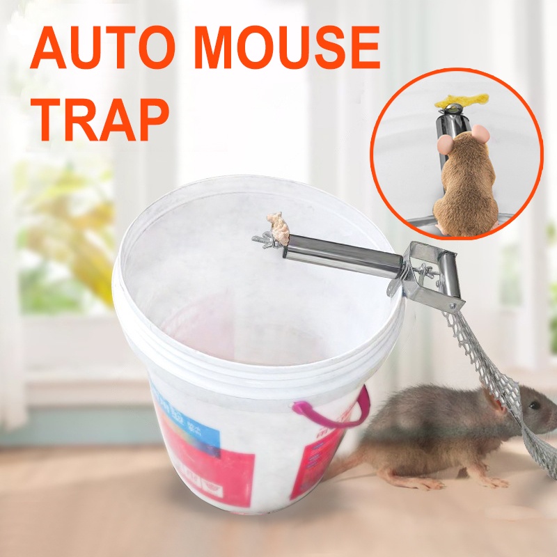 กับดักหนูUpgraded Auto Mouse Traps Stainless Steel Rolling Stick Rat ...