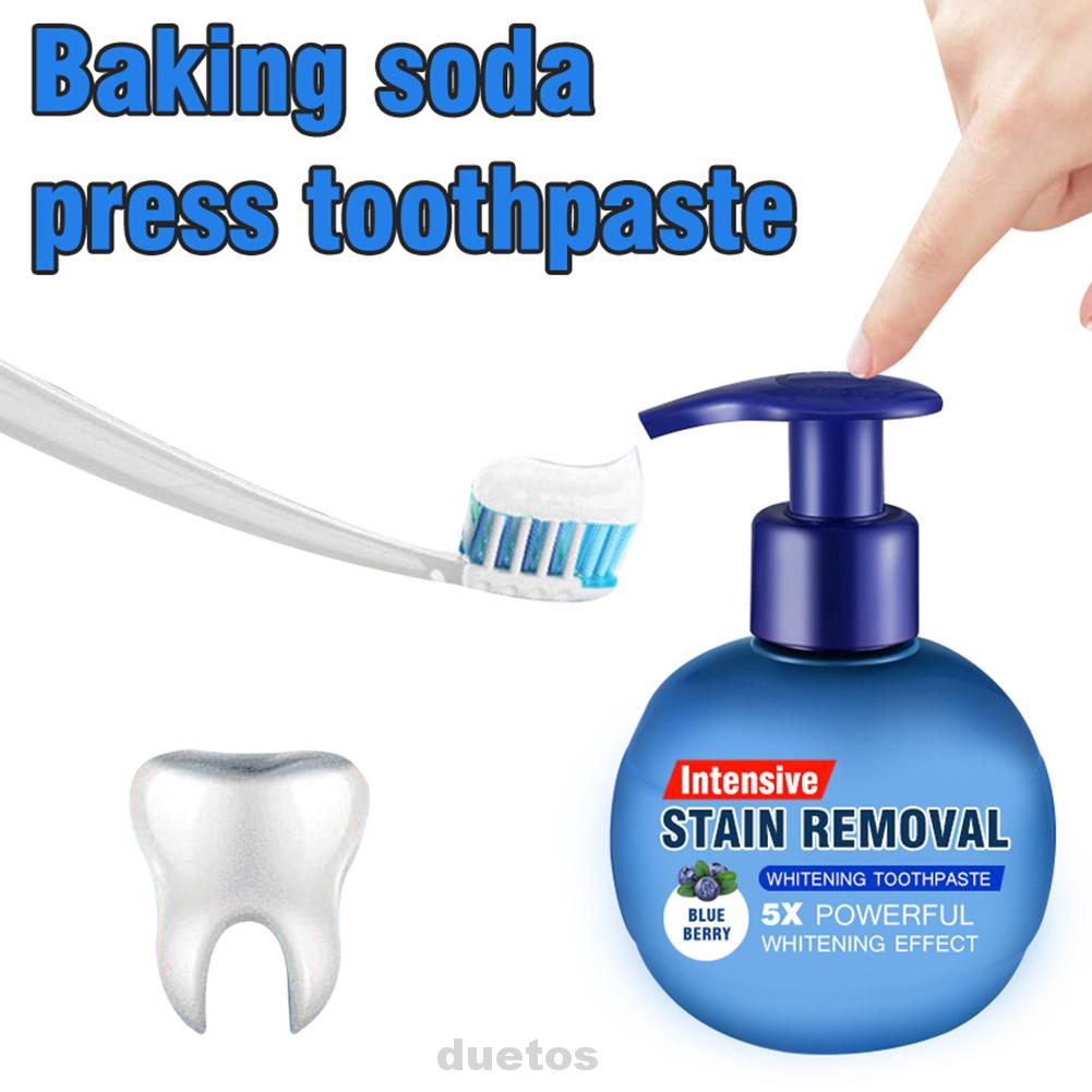 Fruity Flavor Oral Care Push Type Stain Removal Teeth Bleach Toothpaste ...