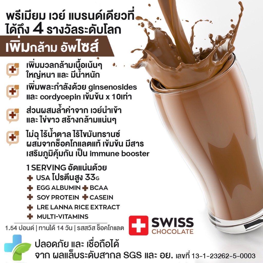 Mountain Rock Whey Bulk Pro Plus Complete Whey Protein - Swiss Chocolate 1.54 Lb. - shopdee ...