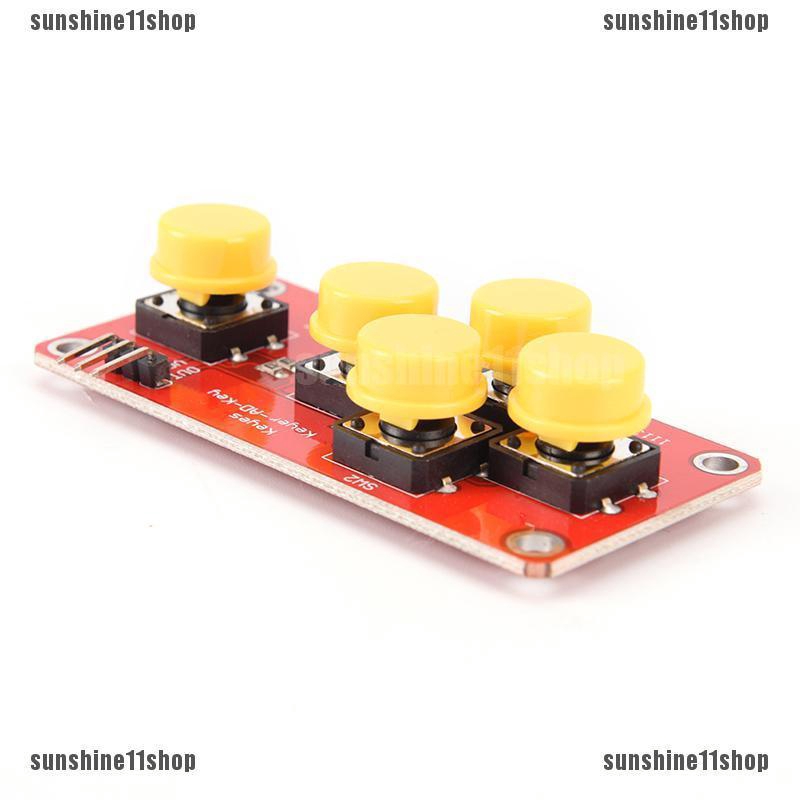 SSH Analog Button for Arduino Keyboard Electronic Blocks Simulate Five Key M - sunshine11shop.th ...