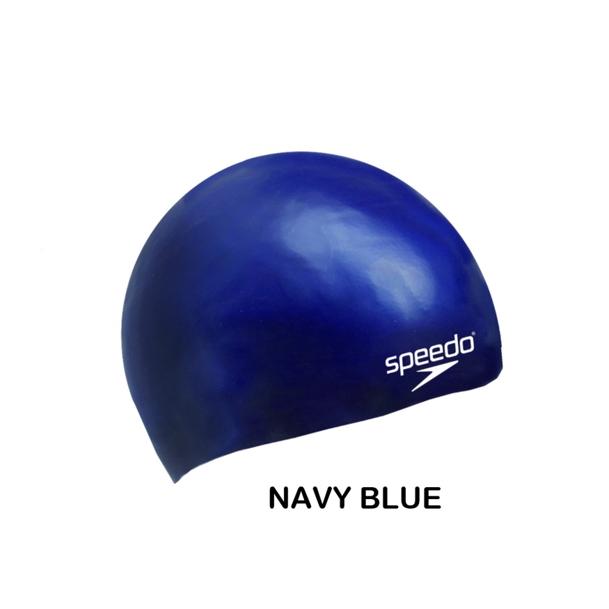 Speedo Long Hair Silicone Adult Swimming Cap (Available 3 Colors) 100% ...