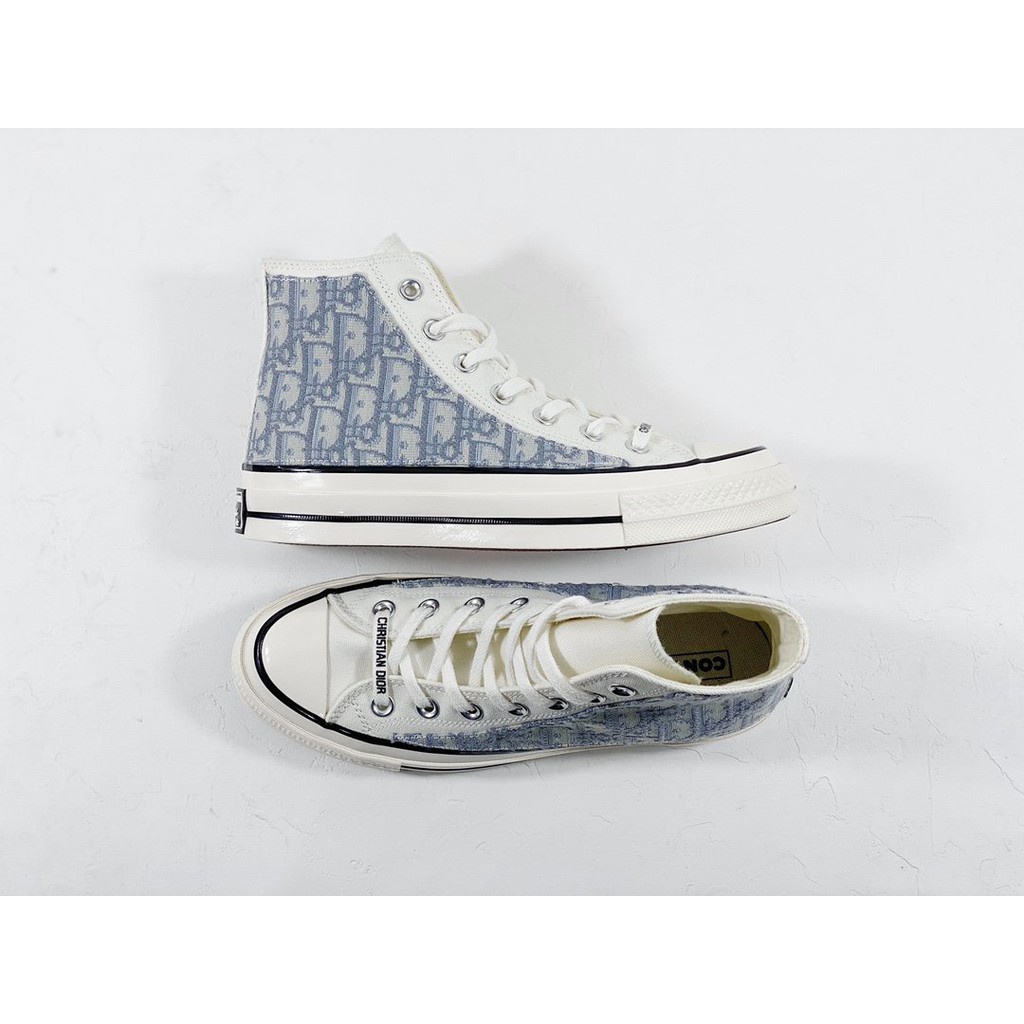 Dior X Converse 1970S รองเท้าใหม่จานผู้ชายและผู้หญิงแฟชั่นรองเท้ากีฬา ...