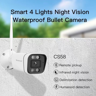 Vstarcam CS58（รุ่นใหม่ ปี2022）ความละเอียด 3MP กล้องวงจรปิดไร้สาย Outdoor IP Camera กล้องนอกบ้าน ...