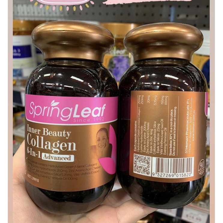 Spring Leaf collagen 90 caps | Shopee Thailand