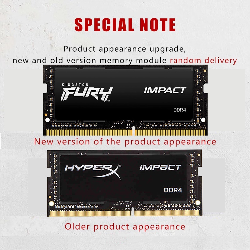 【In Stock】Kingston HyperX Impact DDR4 Ram SODIMM 2666MHz 4g 8gb 16g 32gb CL15 laptop memory 1.2V ...