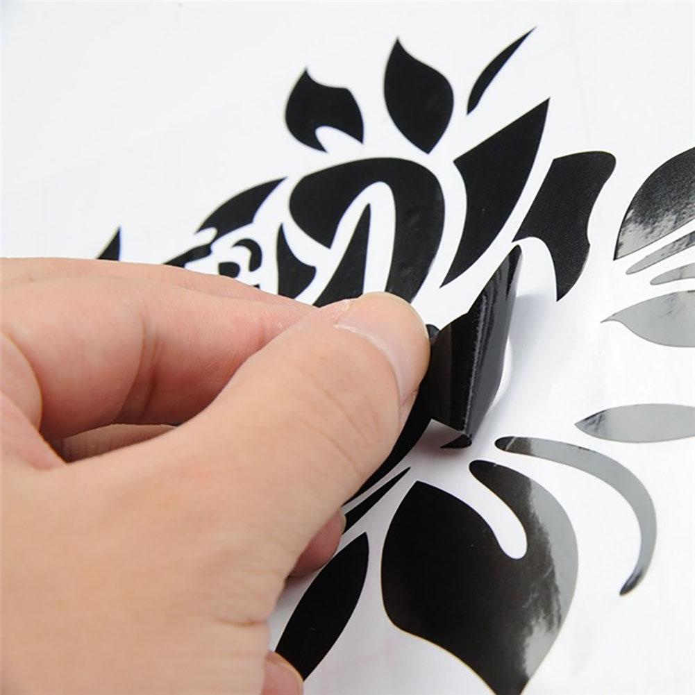 Rose Flower Car-styling Vehicle Body Window Reflective Decals Sticker ...