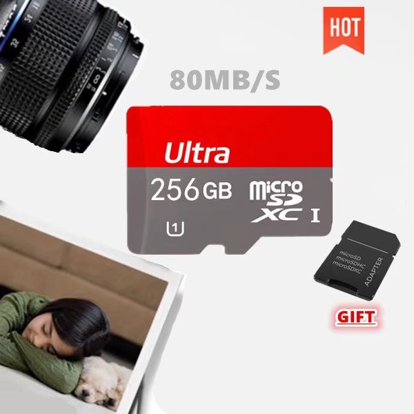 128GB/256GB/512GB Class 10 Micro memory SD card with Adaptor | Shopee ...