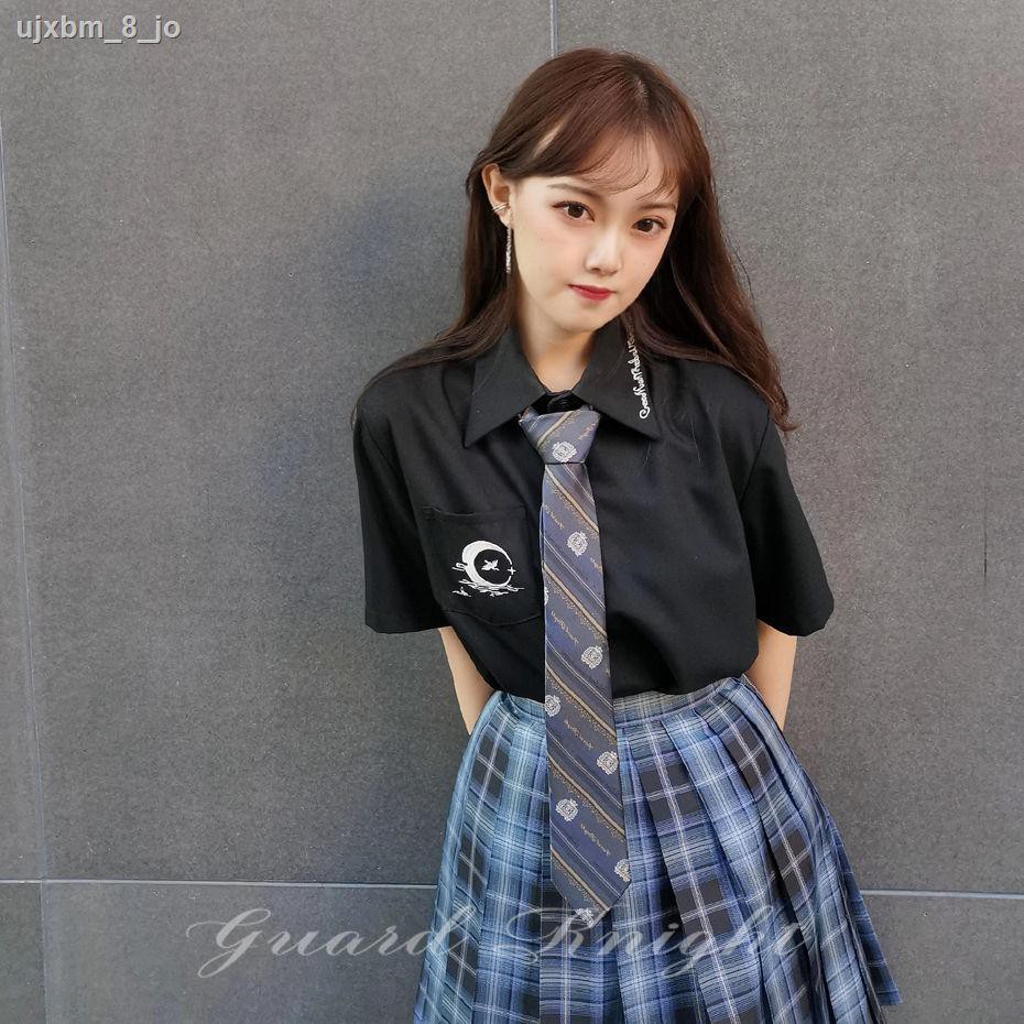 ราคาต่ำสุดLin Yuejun อัศวินผู้พิทักษ์เดิม JK DK เน็คไทหญิงสีน้ำเงินเข้ม ...