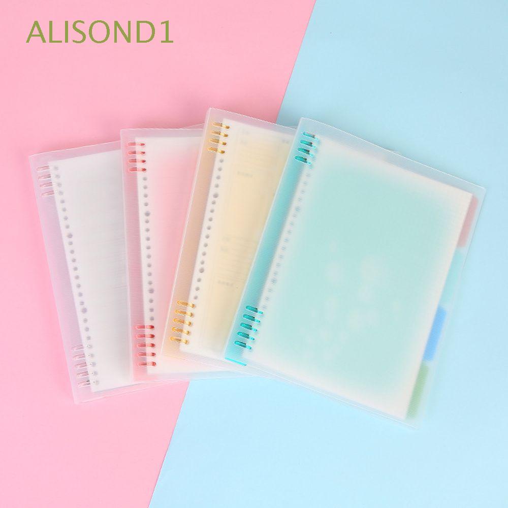 ALISOND1 Creativity Notebook Shell Gift 9 Hole Binder Clip Loose Leaf ...