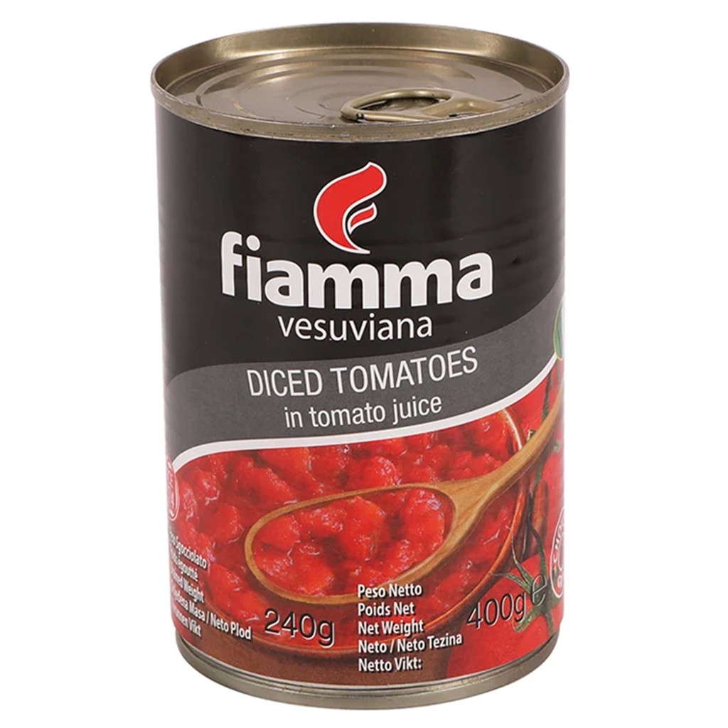 Fiamma vesuviana diced tomato in tomato juice 240 g.Fiamma vesuviana ...