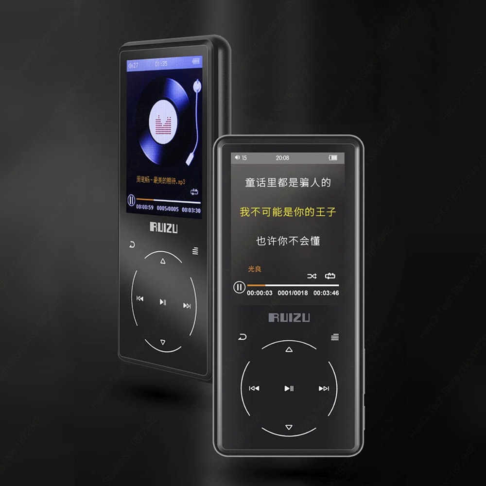 ™RUIZU D16 Metal Bluetooth MP3 Player Portable Audio 8GB Music Player ...
