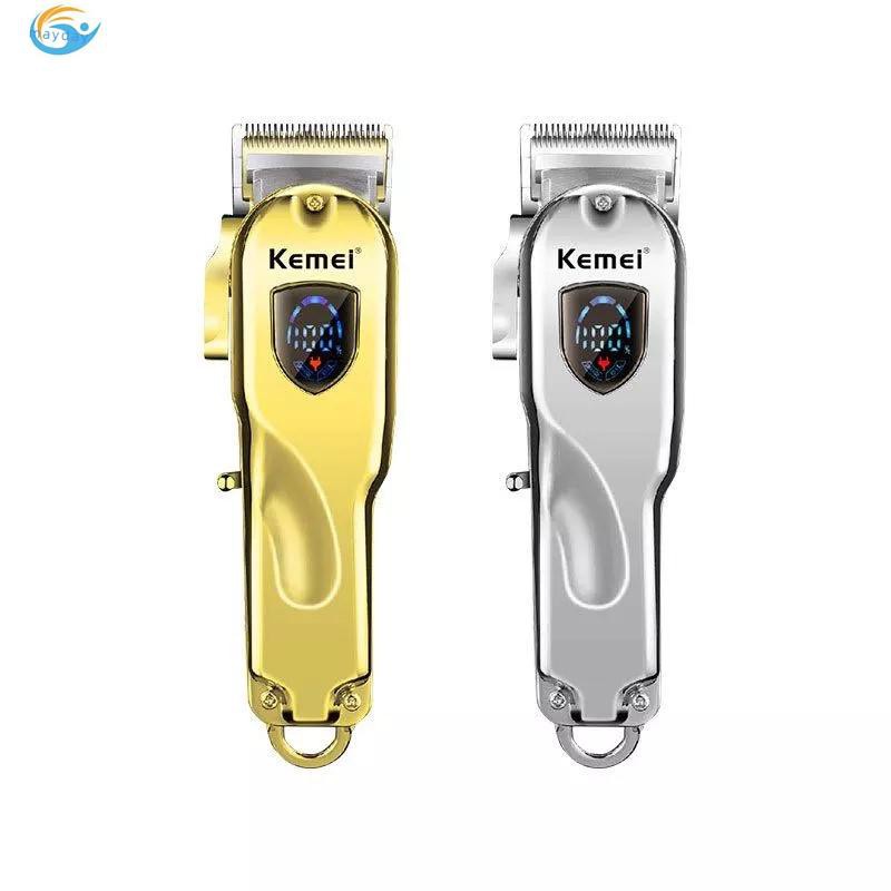 new pattern Kemei KM-2010 Rechargeable LCD Digital Display Electric Hair Shaver Titanium Steel ...