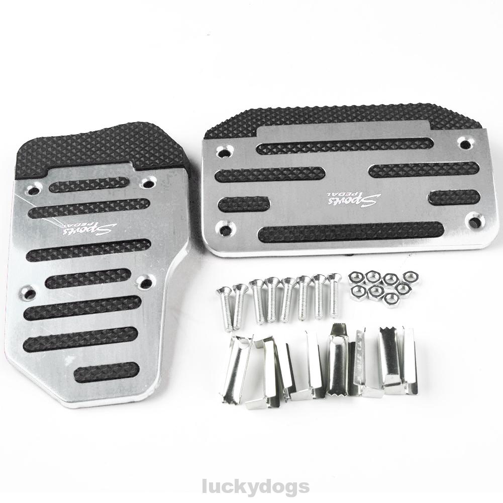 Aluminum car truck van bus pedals footboard pad cover kit foot rest ...
