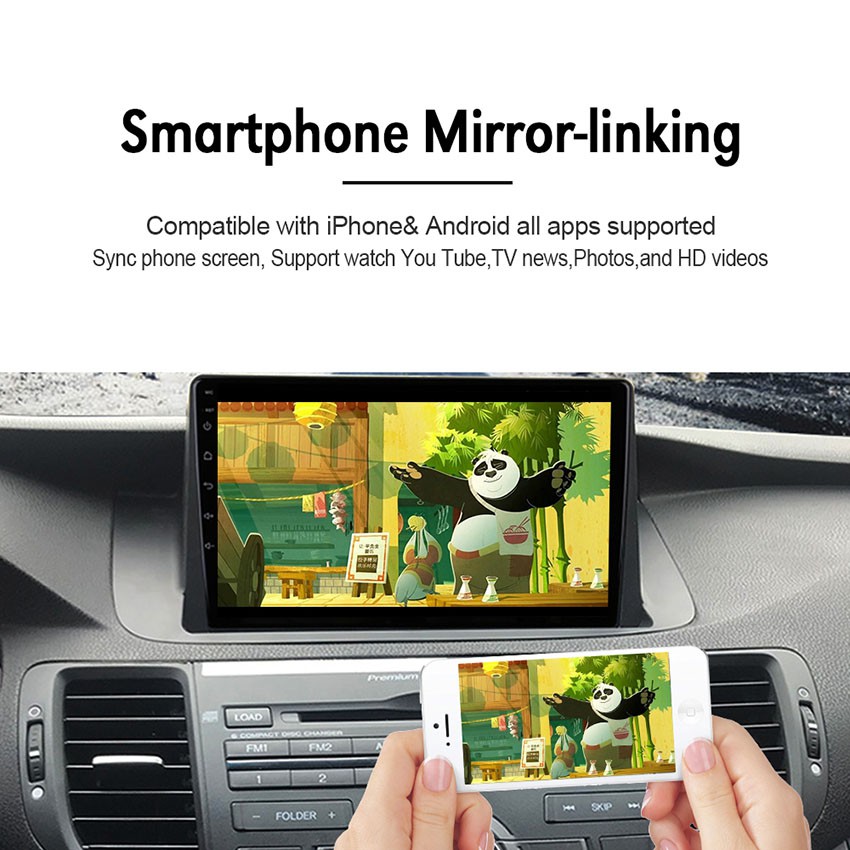 สมาร์ทลิงค์ Mini USB Apple CarPlay Android auto สำหรับเครื่องเสียงติด ...