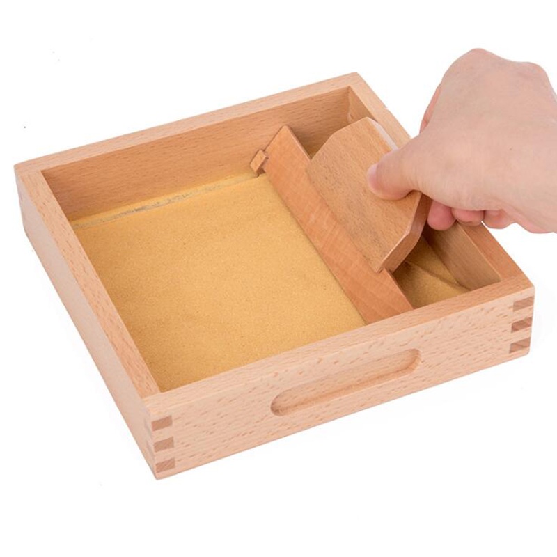 BChildren39s Wooden Sand Table Write Sand Boxes For Kids Montessori ...