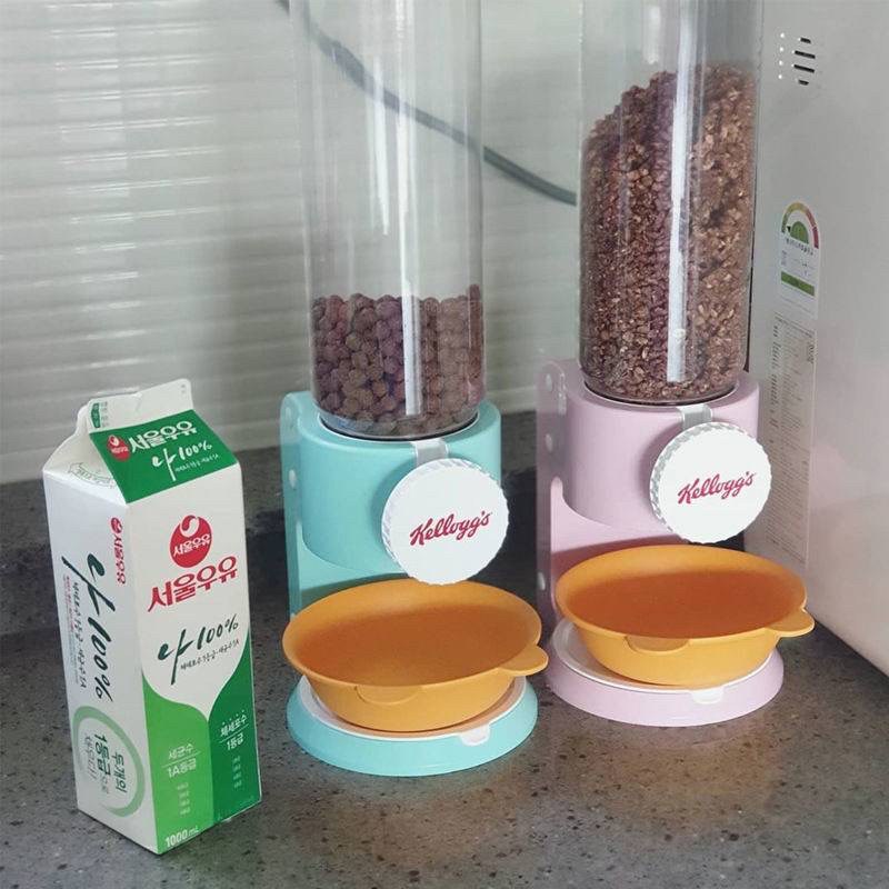 (พร้อมส่ง) เครื่องเก็บซีเรียล Kelloggs Cereal Dispenser - sapat_supply - ThaiPick