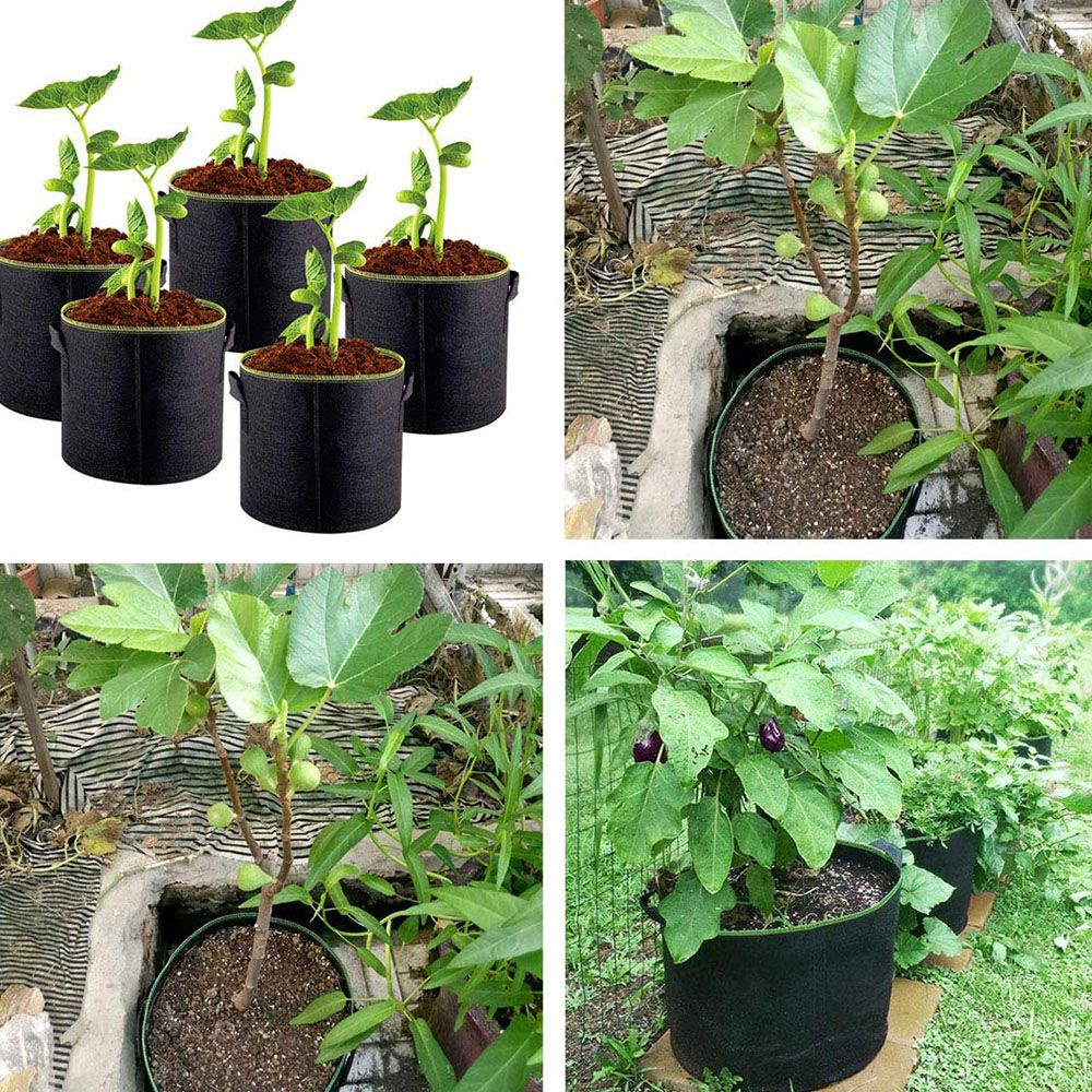 FAY???? Seed Farm Plant Grow Bag Garden Planting Felt Flower Pot Potato ...