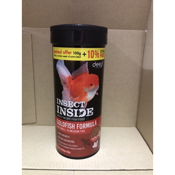 Deep insect inside อาหารปลาทอง เม็ดลอยน้ำ | Shopee Thailand