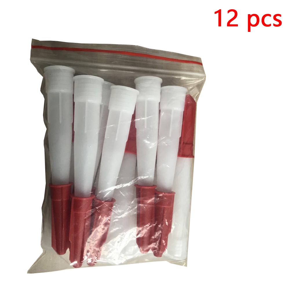 RYT 12 Spare Nozzles with Resealable Red Caps for Silicone Caulk ...