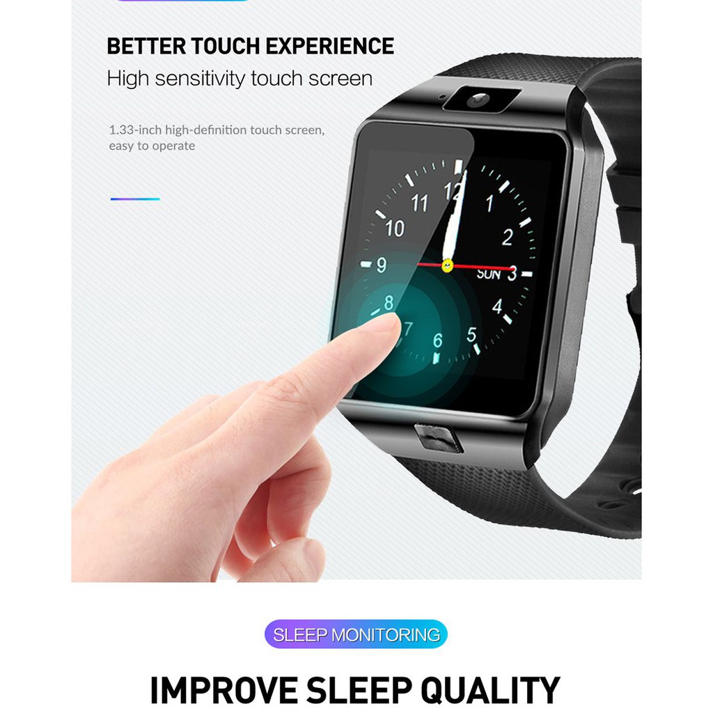 Answer Call Smartwatch Support TF SIM DZ09 Smart Watches Heart Rate ...