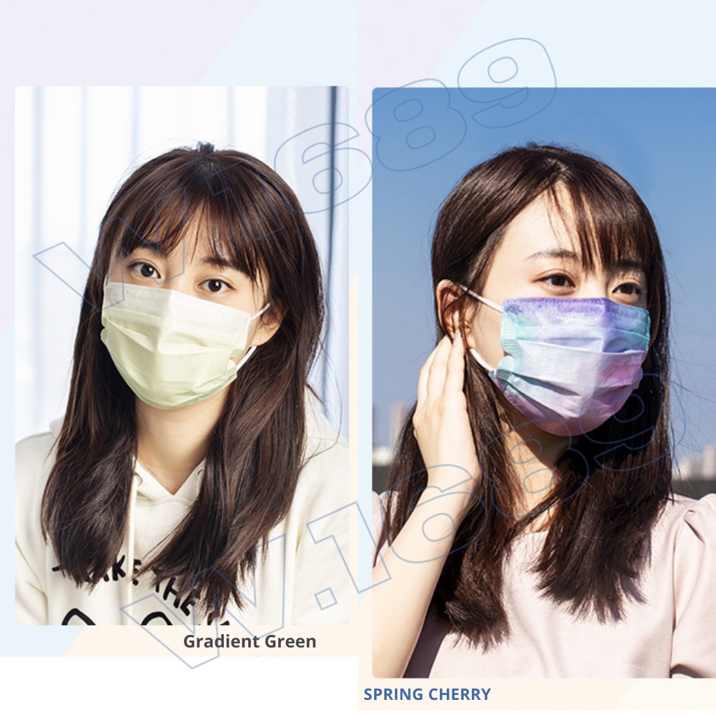 IRIS Ohyama Gradient Mask กล่อง20ชิ้น หน้ากากอนามัยไล่สี IRIS ...