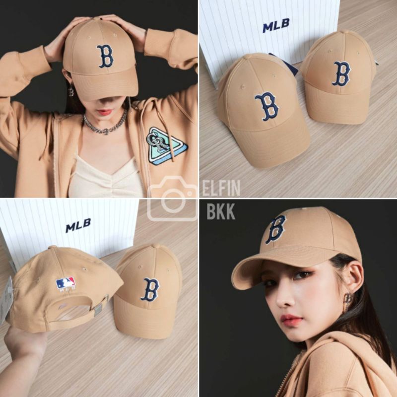 แท้ หมวกแก๊ป MLB Cool field Gothic Cap -NY B Boston Yankees สีดำ สีขาว ...