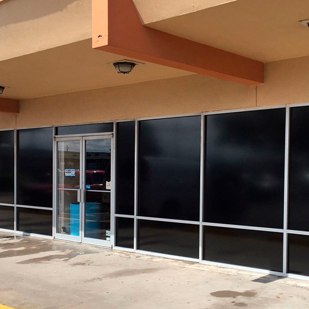 ฟิล์มทึบแสง กันแดดได้ 100 ฟิล์มอาคาร ฟิล์มกรองแสง ฟิล์มติดกระจก BLACK ...