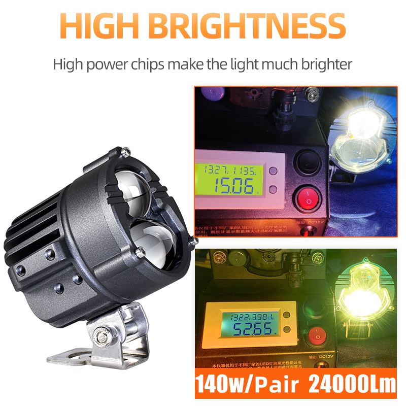 Hot StockLX30 Motorcycle Laser Headlight High Beam White 110W 24000Lm ...