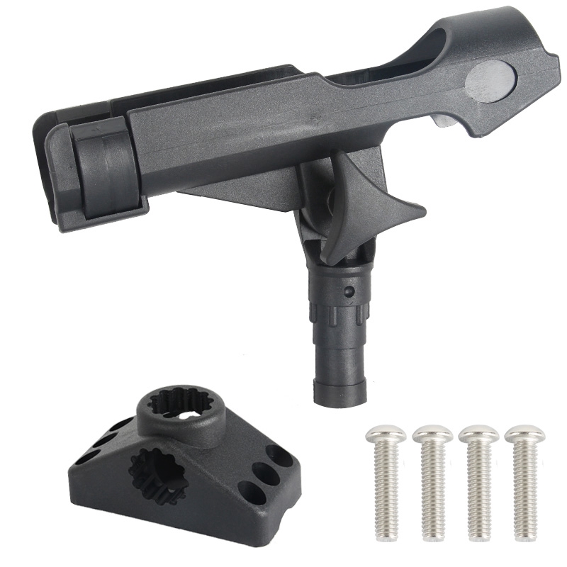 BSET MATEL Fishing Rod Holders clamp on Adjustable Removable 360 degree ...