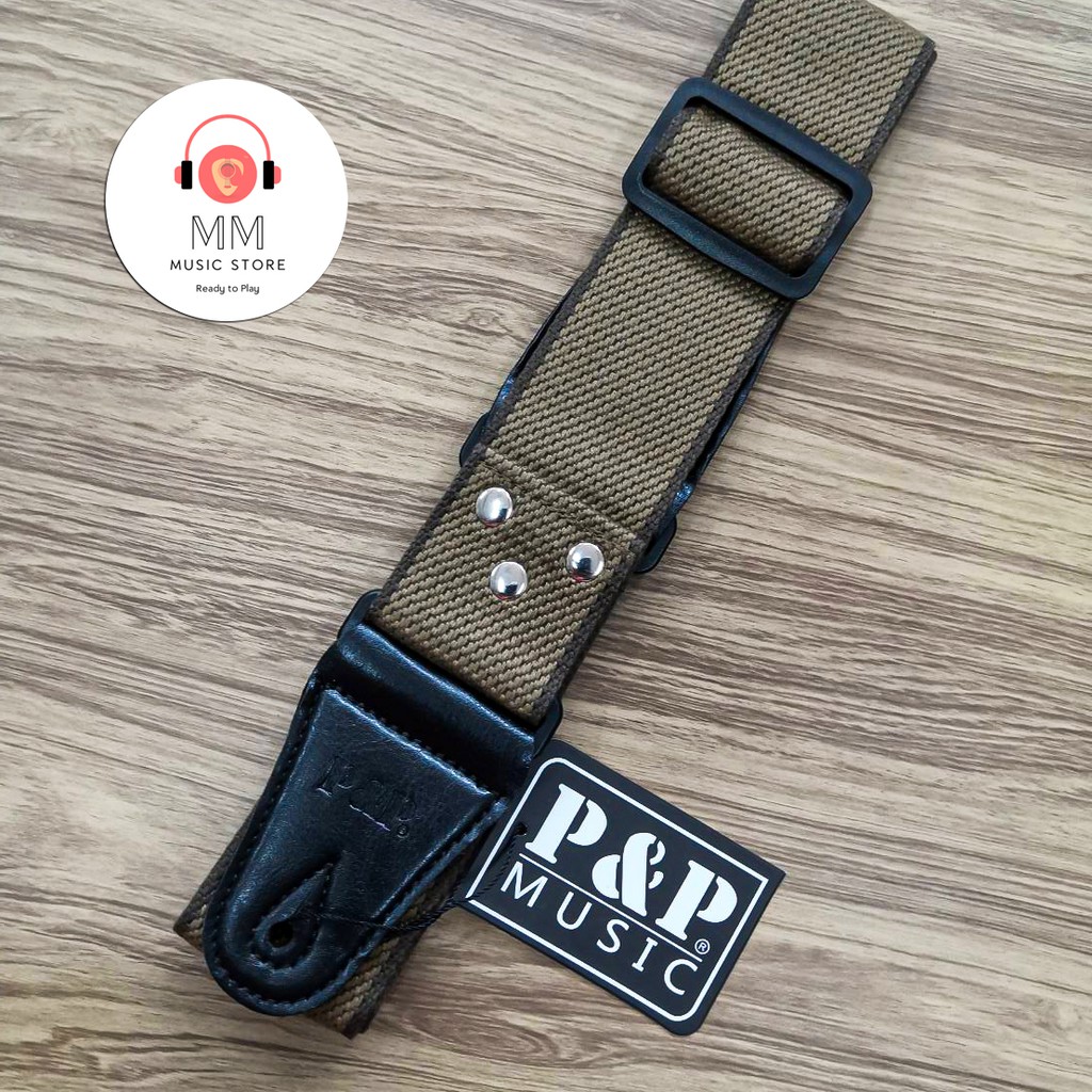 PP Music S308 สายสะพายกีต้าร์ สายสะพายสีล้วน ปรับได้ สำหรับ กีต้าร์ สาย ...