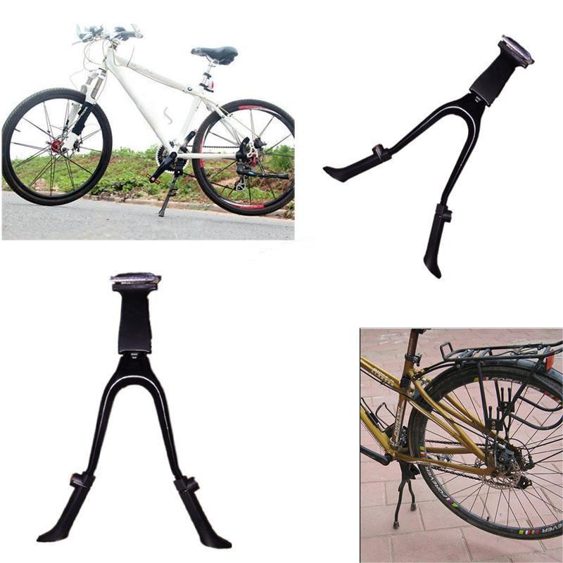 Double Leg Mtb Bicycle Bike Black Support Side Kick Stand Foot Brace ...