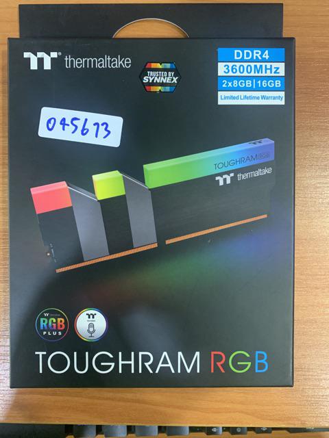 Thermaltake Toughram RGB Memory DDR4 3600MHz 16GB (2x8GB) (R009D408GX2-3600C18B) | Shopee Thailand