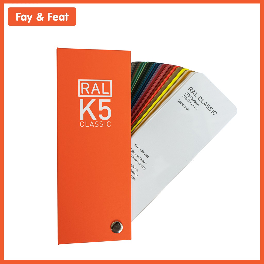 RAL K5 Classic Pocket Color Matching Fan (Semi Matte) กึ่งด้าน 2019 ...