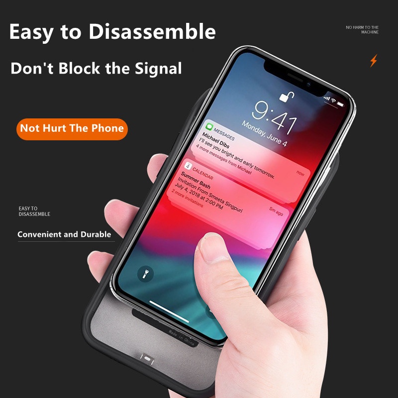 Power Bank Case For iPhone 13 12 Pro Max 12 Mini 11 Pro Max XR XS Max Ultra Thin Battery Charger ...