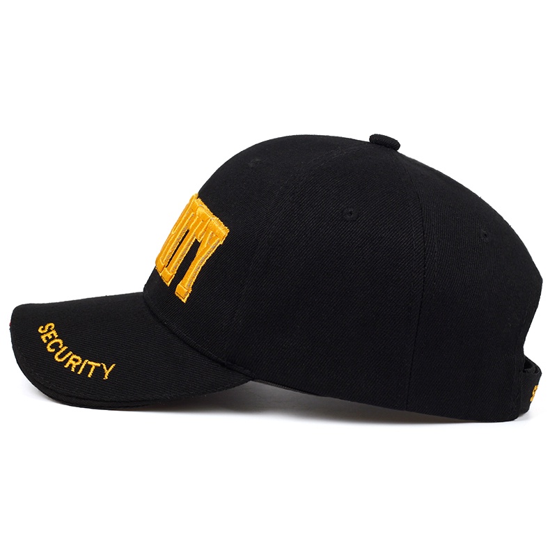 หมวกกอล์ฟFashion hip hop baseball cap SECURITY embroidery wild caps men women outdoor sunhat ...