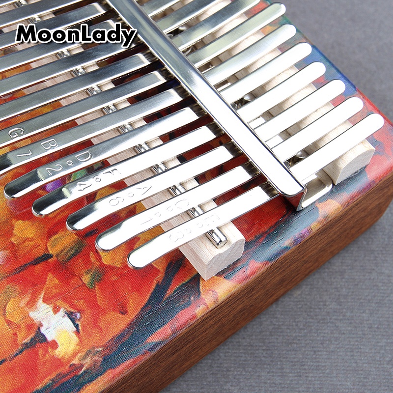 17 Keys Kalimba Thumb Piano High-quality Wood Mahogany Body Thumb Piano ...