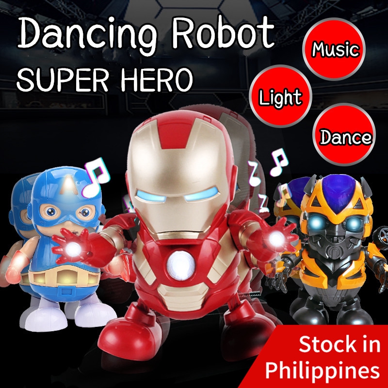 Robot Toys Kids Dancing Robot Superhero Toys Toddler Child Educational ...